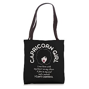 Capricorn Savage AF Apparel Funny Zodiac Gift Tote Bag