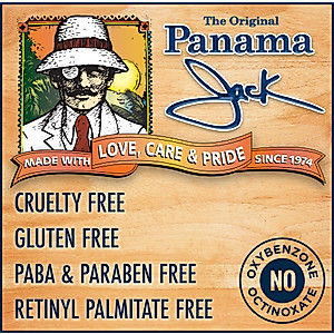 Panama Jack Sunscreen Tanning Lotion - SPF 8, PABA, Paraben, Gluten & Cruelty Free, Antioxidant Moisturizing Formula, Water Resistant (80 Minutes), 6 FL OZ