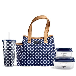 Fit+Fresh Westerly Adult Insulated Lunch Bag women love as Lunchbox, Lunch Tote, Cute Small Lunch Box For Women, Lunch box men, lunch bags women, insulated lunch box, lunch boxes, adult lunch, N&W Dot