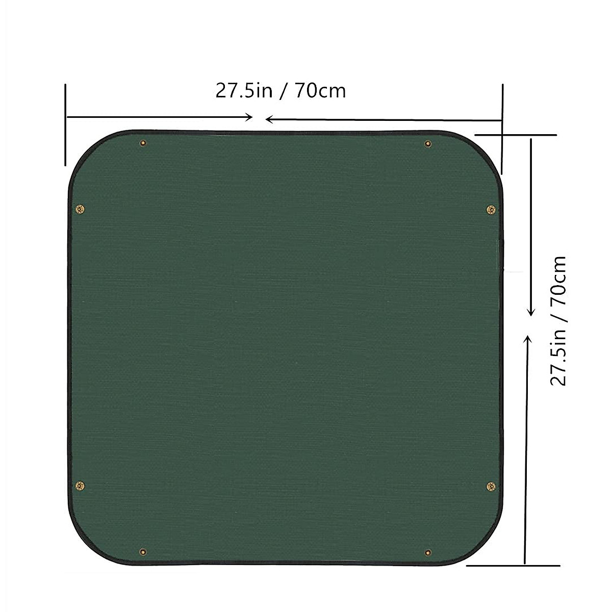 MIZORLIE 27.5"x27.5" Plant Repotting Mat Foldable Gardening Mat, Waterproof Garden Mat, Garden Kneelers Work Cloth, Waterproof Thicken PE Mat, Anti Dirty Tarp