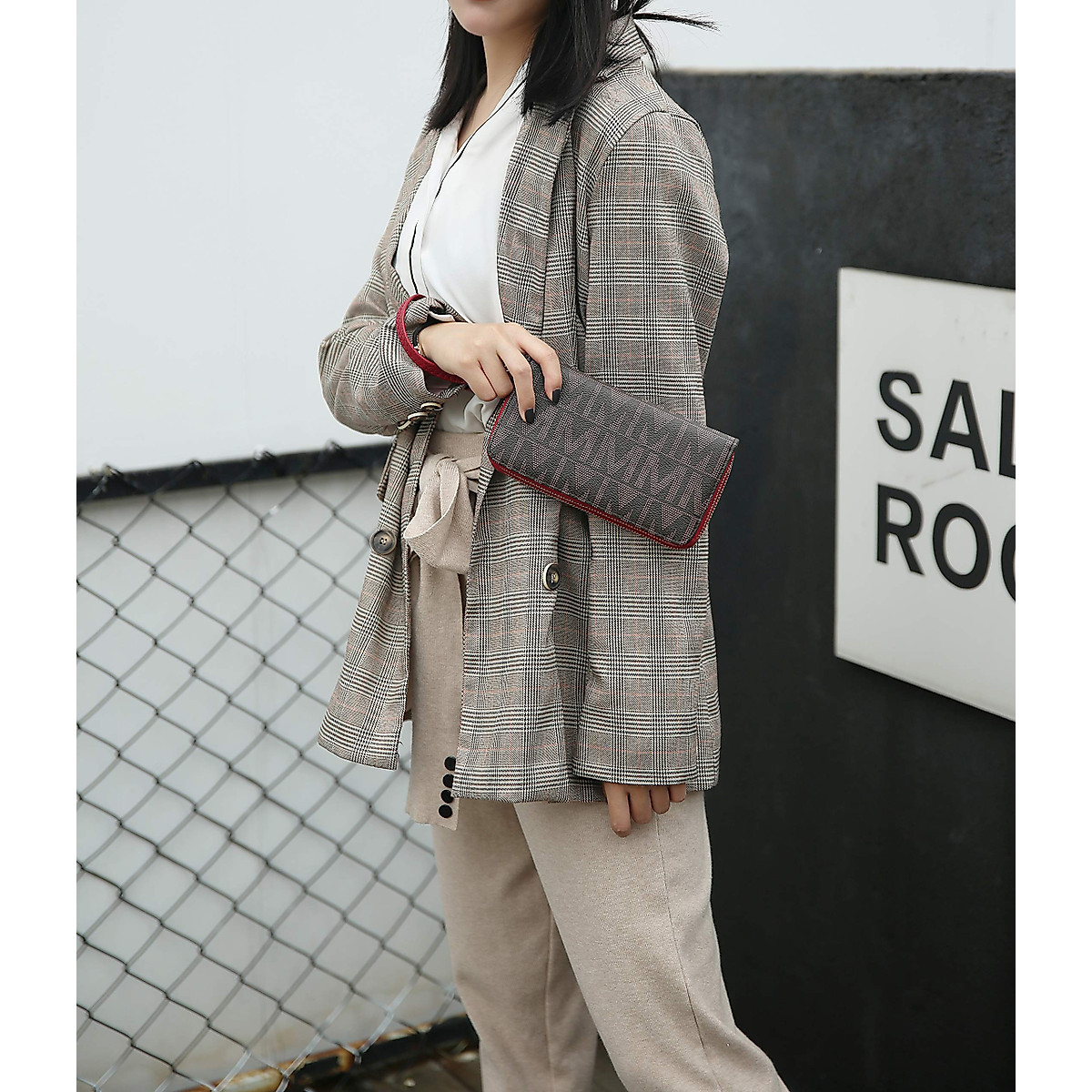 MKF Collection Wristlet Wallet for Women, Small Vegan Leather Credit Card Holder with Zipper Coin Pocket Wallet Purse Handbag By Mia K