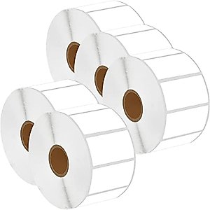 KCMYTONER 5 Rolls Compatible for Brother RDS05U1 2 1 Tapes 2" x 1 1/64" White Die Cut Paper Labels File Folder Labels Use for TD-2020 TD-2120N TD-2130N TD-4000 TD-4100N Printers, 1500 Lables/Roll