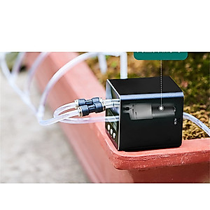 WSSBK Smart Watering Device Drip Irrigation System Automatic Plant Irrigation Timer Controller Self Watering Kit Double Pump