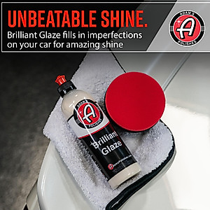 Adam's Polishes Brilliant Glaze 16oz - Amazing Depth, Gloss and Clarity - Achieve that Deep, Wet Looking Shine - Super Easy On and Easy Off (Combo)