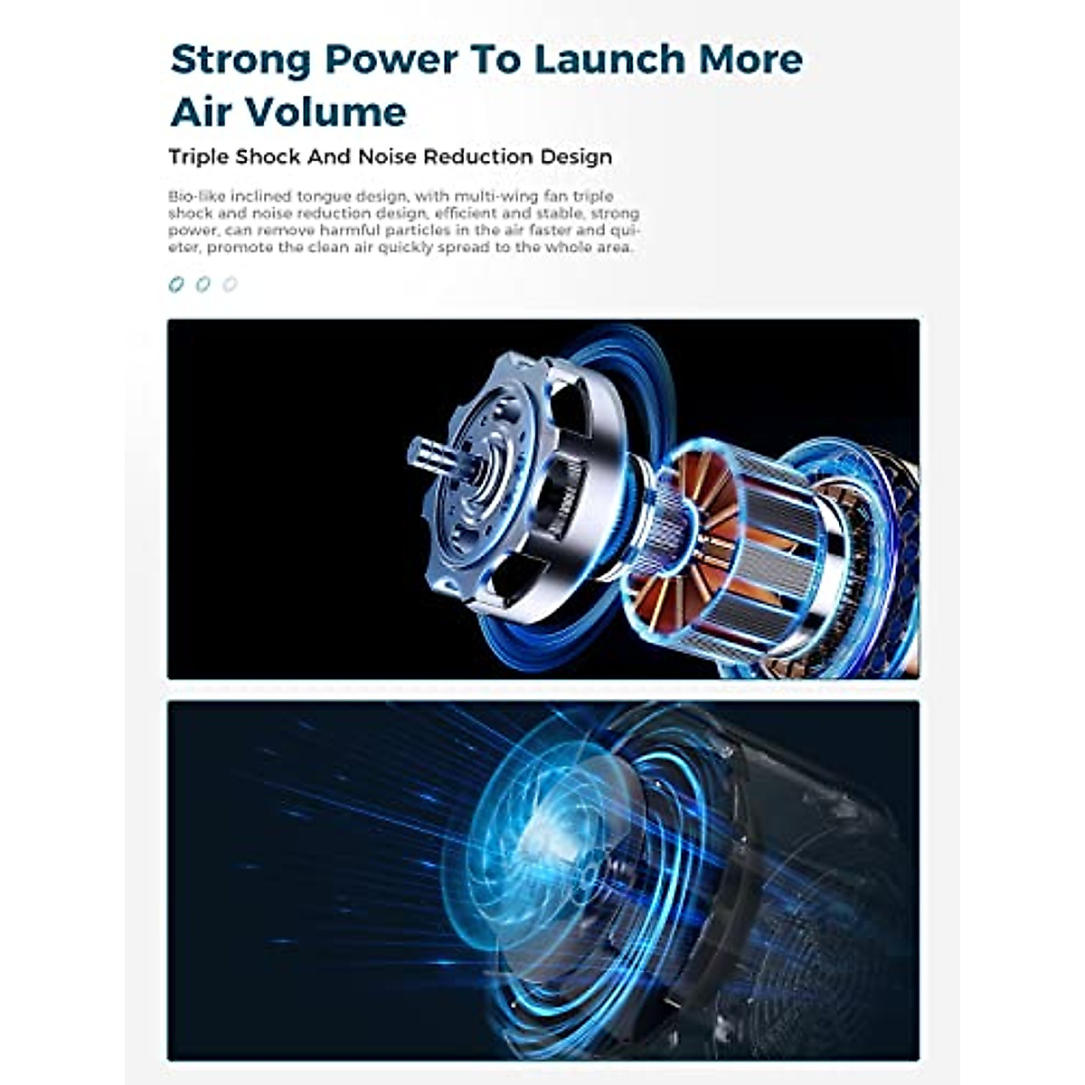 AROEVE Air Purifiers for Home Large Room Up to 1095 Sq Ft Air Cleaner Coverage CADR 220m³/h H13 True HEPA Remove 99.9% of Dust, Pet Dander, Pollen for Office, Bedroom, MK03- Black