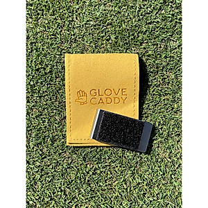 Glove Caddy® Golf Glove Holder - Stainless Steel Hook and Loop Money Clip - Golf Accessory for Men and Women
