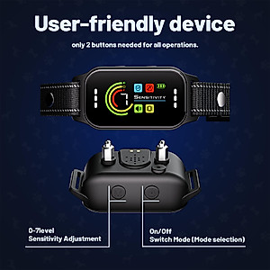 Dog Bark Collar 2 Pack,2024 Bark Collar for Large Medium Small Dogs 8-130lbs,AUTO Barking Collar,Bark Training Collar with 7 Adjustable Sensitivity Beep Vibration