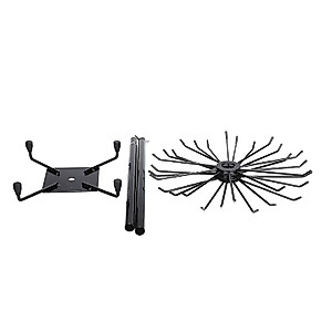 Firlar Rotating Jewelry Display Holder, 3 Tier Rotating Necklace Holder Rack Fashion Counter Jewelry Tree Stand Display Organizer for Necklaces, Bracelets, Earrings, Ring