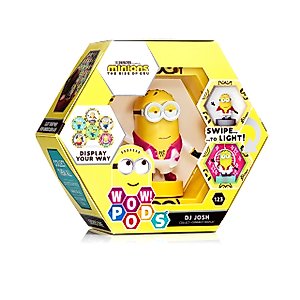 WOW! PODS Minions Collection The Rise of Gru - DJ Josh | Character Light-Up Bobble-Head Figure | Official Minion Collectable Toys & Gifts | Number 123 in Series