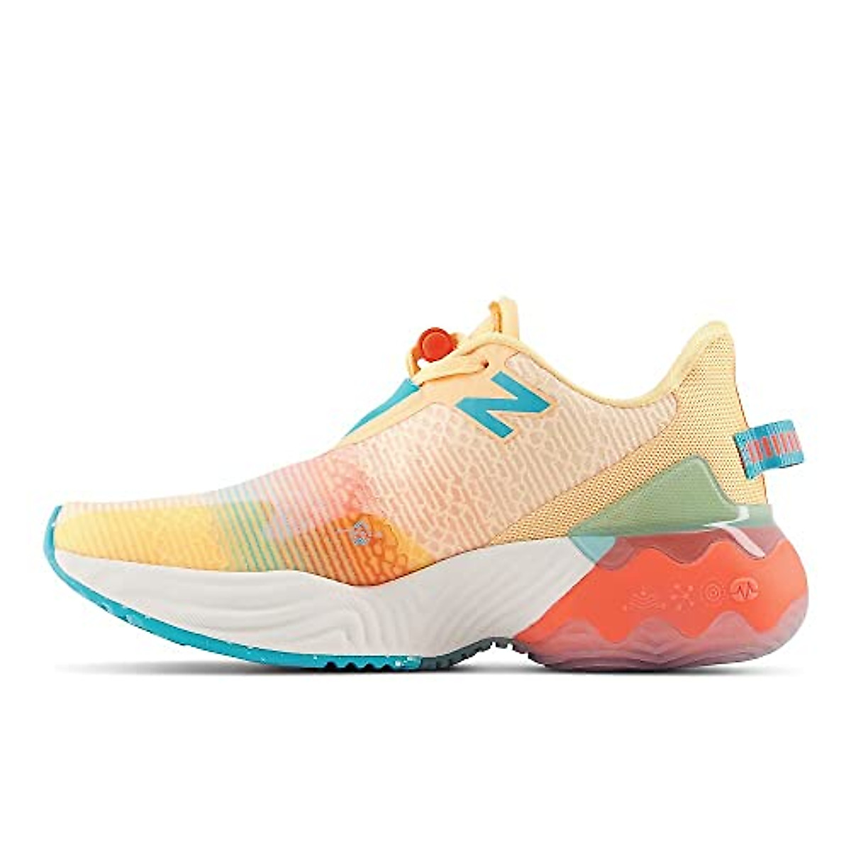New Balance Women's FuelCell Rebel TR V1 Running Shoe, Solar Flare/White, 7.5 Wide