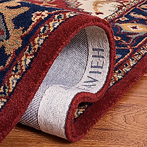 SAFAVIEH Heritage Collection 3' x 5' Red HG625A Handmade Traditional Oriental Premium Wool Area Rug