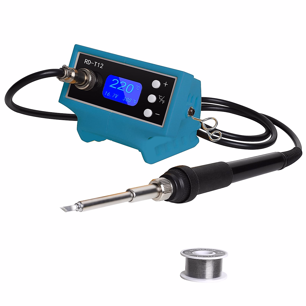 Cordless Soldering Iron Station for Makita 18V Max Battery (Battery NOT Included) with Digital Display, Auto-Sleep, °C/°F Conversion, Welding Tool for DIY, Appliance Repair, Watch Repair, Wire Welding