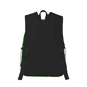 ENVEED Background St Patrick'S Day Glitter Ultra-Light,Comfortable,And Portable Casual Backpack For Camping,Hiking,And Daily Use