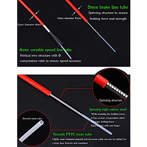 VXM Bicycle Shift Derailleur Cables,Universal Bicycle Transmission Line,Bike Brake Cable,Bike housings Cable for Bicycle Mountain Road Bike Repair