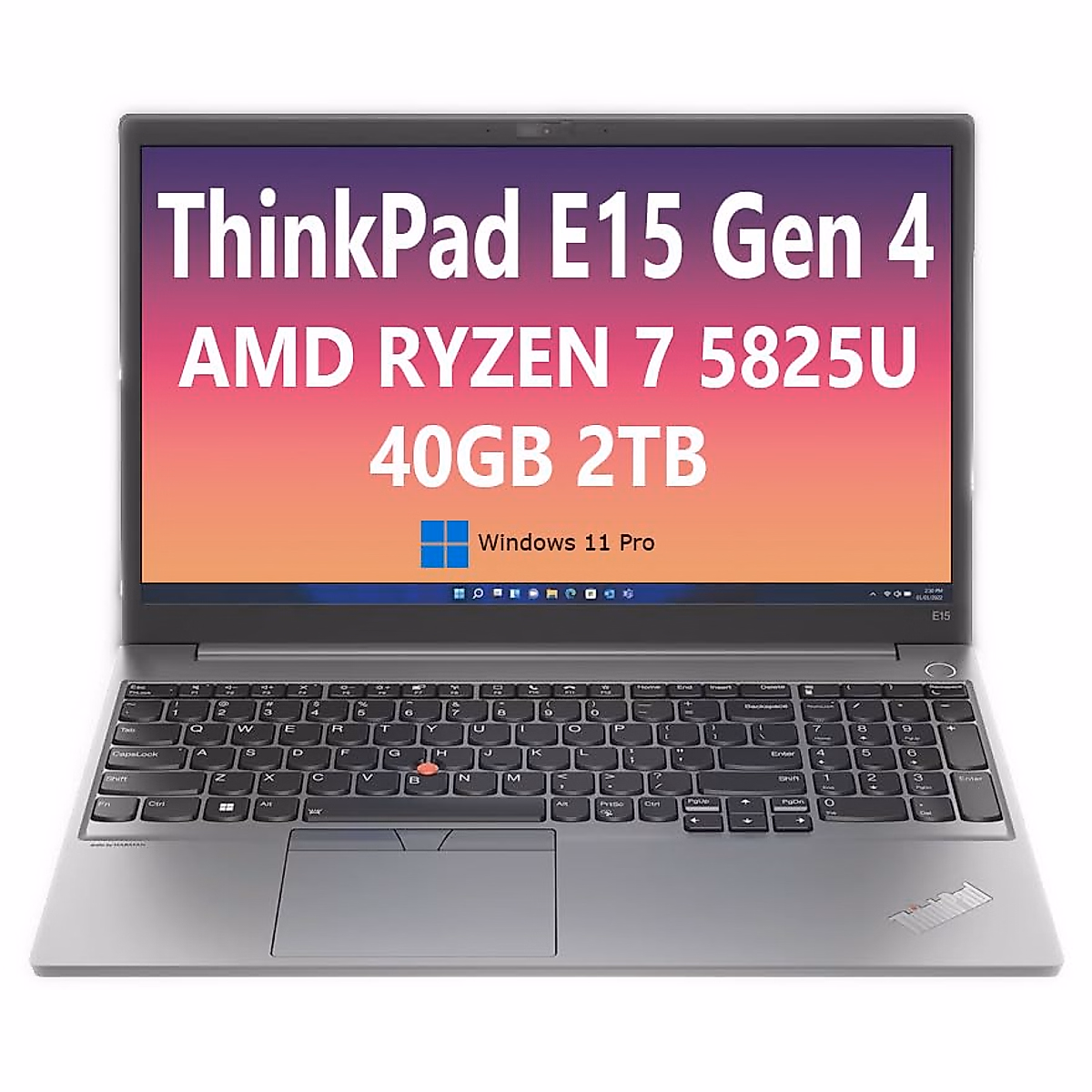 OEM Lenovo ThinkPad E15 Gen 2 15.6" FHD IPS, AMD Ryzen 7 4700U Octa Core (Beats Intel i7-1255U), 40GB RAM, 1TB NVMe, W10P, Business Laptop