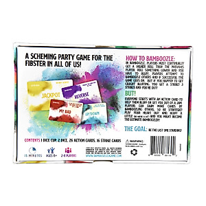 Bamboozled - A Hilariously Fun Bluffing Dice & Card Game. Family-Friendly Party Game for Kids, Teens & Adults. Fast and Easy to Learn