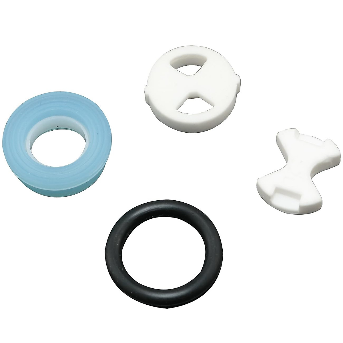 FMHXG 2Sets Copper Valve Core Ceramic Disc Kit Double Open Replacement for Cold and Hot Water Faucet Accessories