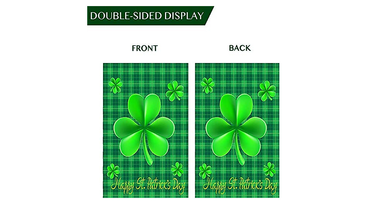 WENWELL St. Patrick's Day Garden Flag - Festive Outdoor Decor