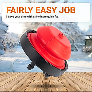 BlueStars 570682A 951-10639A Primer Bulb - for Tecumseh AV520 HMSK100 HMSK105 HMSK110 MTD Troy-Bilt Craftsman Ryobi Yard Machines Snow Thrower - Replaces 570682 951-10639 751-10639 - Pack of 2