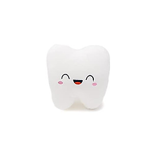 nerdbugs Tooth Plush- The Molar The Merrier! - Dentist Gift/Oral Surgeon Gift/Dental Hygenist Gift/ Tooth Fair Pillow
