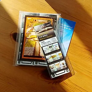 Vongsado -24pcs- Jehovah Witness Cart Plastic PP Bookmarks JW Gifts Idea Accessories of Bible Pioneer Ministry Supplies Notebook, JW Jehovah's Witnesses JW.org Convention Kids Women Men (B24)