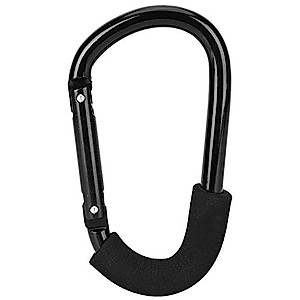 Stroller Hook Mommy Stroller Clip and Stroller Accessories Organizer Hook Pushchair Hook Infant Buggy Bag Clip Large Carabiner Mommy Storage Hook for Shopping Bag Water Bottles