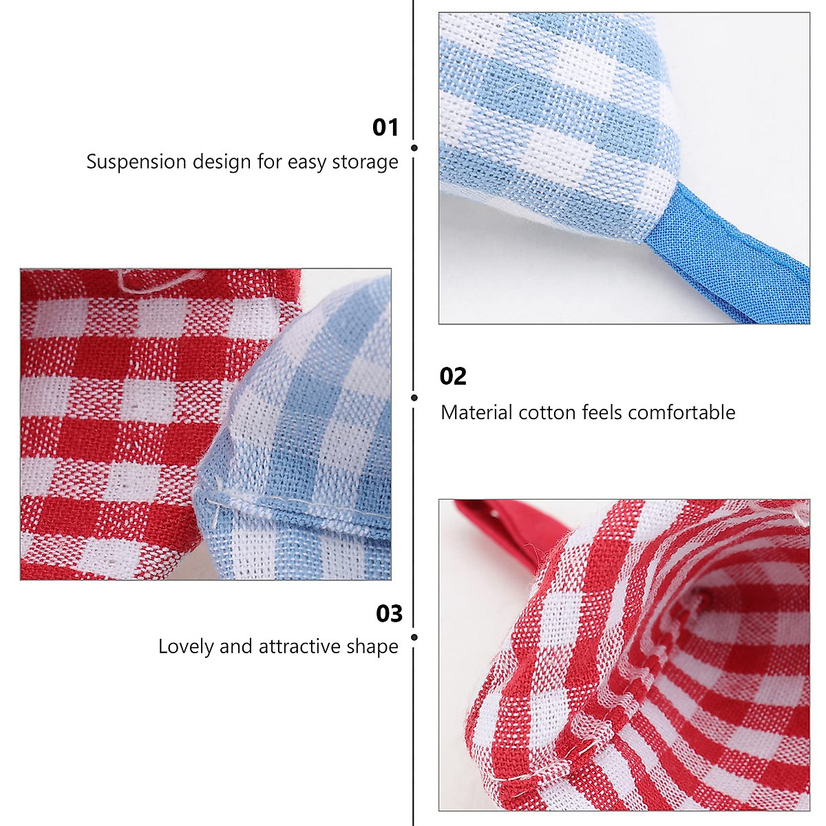 2PCS pot hat Heat- insulated Pot Caps Triangle Pot Caps Pot Cover Handle Caps Pot Cover Handle Covers household gloves small oven mitts silicone oven mitt mittens casserole cotton