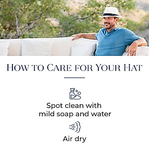 CARKELLA by Wallaroo Unisex Del Mar Trilby Fedora – Short Brim, Packable Design and Adjustable Sizing – Classic and Stylish Sun-Smart Hat for Casual Everyday Wear (Medium/Large, Beige)