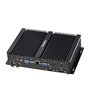 KINGDEL Powerful Fanless Mini PC with Intel i7 12th Gen. 10 Cores 4.7Ghz CPU, 16GB RAM, 1TB NVMe SSD, Wi-Fi 6E + BT 5.2, 4K: 4096 x 2304, HD Port, Gigabit Ethernet, W-11 Pro