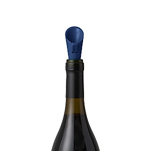 Houdini Flipper Wine Pourer Bottle Stoppers, Set of 2, Assorted Colors