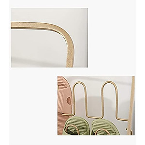 ZBOYZ Shoe Rack Entrance Freestanding Multi-Functional 3-Story Metal Suitable for Flat Shoes and Slippers Shoe Organizer