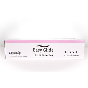 (Qty 25) 18 ga x 1" Dispensing Needle, Blunt Tip
