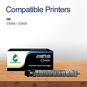 GREENRHINO Remanufactured (High Yield) Toner Cartridge Replacement for Ricoh IM C3000 / IM C3500-842251 (Black, 1-Pack)