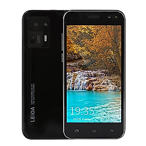 Smartphone Android Telephone, MX4 5.0INCH 3G Smartphone Deca Core 512MB ROM 4GB RAM, 2200 mAh large battery, Smartphone with Earphone, Holiday Gift for Family Friends (Black)