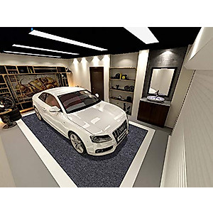 Sensko Garage Floor Mat，Shearable，Absorbent Oil Mat—Floor Mat for Golf Carts，Indoor Parking Mat-Absorbent Felt and Leak-Resistant Anti-Slip Backing，Washable(5.9 ft x 14.7 ft)