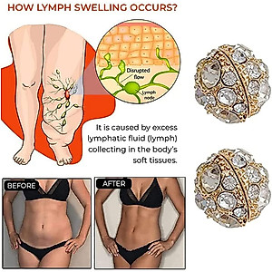 Dorina Earacupressure Magnetherapy Detoxi Earrings - Dorina Earrings, No Pierced Lymphvity Magnetic Therapy Acupressure Earrings for Women (4 pairs)