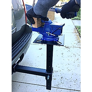 MAXXHAUL 80356 Hitch Mount Vise Plate/Holder (with Adjustable Height)