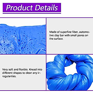 Swpeet 5 Pcs Detailing Car Clay Bar 100g Auto Detailing Magic Claybar Cleaner Perfect for Your Car Cleaning