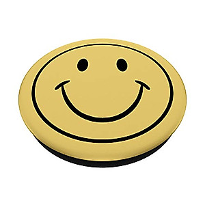 HAPPY FACE - SMILE - RETRO 70'S GRAPHIC PopSockets PopGrip: Swappable Grip for Phones & Tablets