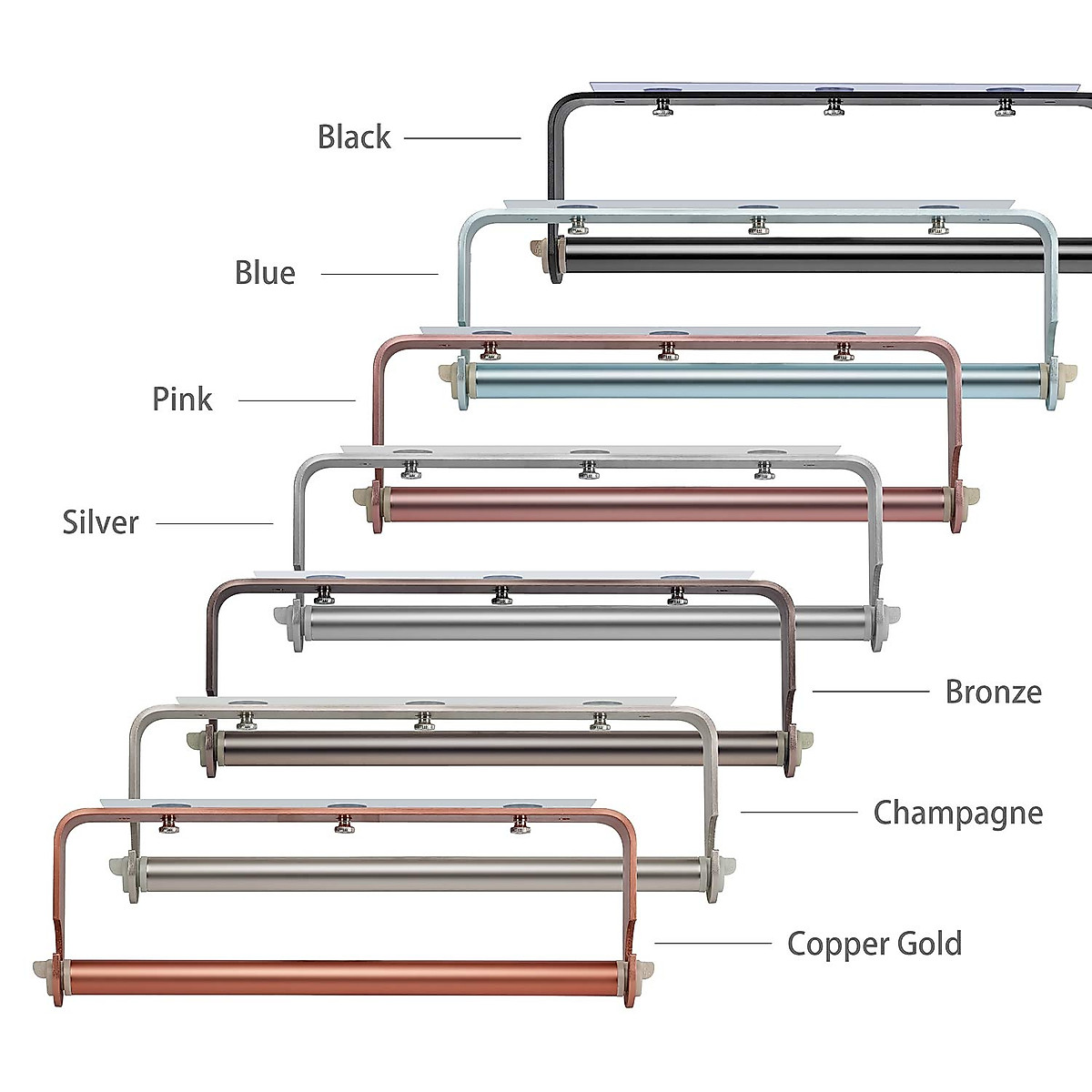 ORLESS Adhesive Paper Towel Holder Under Cabinet & Wall Mount, No Drilling Suitable for Kitchen Bathroom - Silver