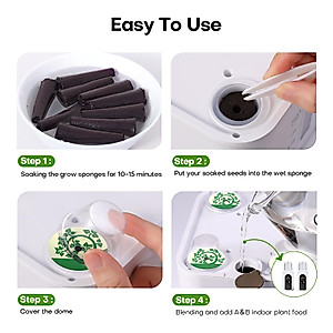 87pcs Seed Compatible with Aerogarden and All Brands - Grow Anything Kit for Indoor Garden Hydroponics Growing System with 40 Grow sponges, 40 Pod Labels, 6 A&B Plant Food, 1 Tweezers