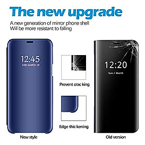 Samsung Galaxy S20 Case - Flip Leather Cover with S-View Mirror, Kickstand & Anti-Scratch Protection