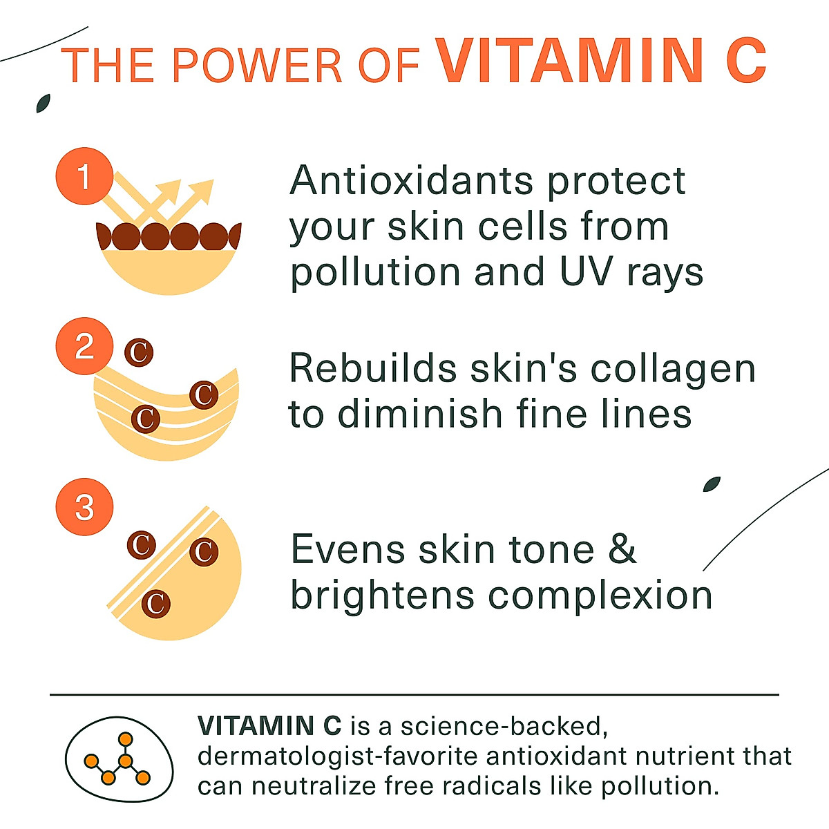 Botanic Tree Vitamin C Face Wash - Facial Cleanser for All Skin Types, Aging Skin, Dry Skin, Minimizing Acne scars, Brightening, Reduce Breakouts - Face Wash for Women & Men