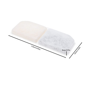 Micro Traders 10Pcs Pet Fountain Filter Replacement Cat Water Fountain Filter Pet Drinking Dispenser Filter Cat Feeding and Watering Supplies