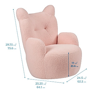 ECR4Kids Teddy Chair, Kids Furniture, Pink