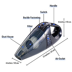 Arbutin Car Vacuum Cleaner,Updated Version Handheld Vacuum Cleaner for Car with 16.4FT Cable Portable Vacuum Cleaner,Auto Accessories Kit for Detailing and Cleaning Car Interior