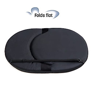 Trademark Innovations Portable Multiuse Adjustable Recliner Stadium Seat, Black