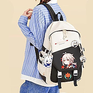 Dalicoter Genshin Impact Backpack Lumine Cosplay Backpack Business Travel Laptop Backpack School Bag With Gift