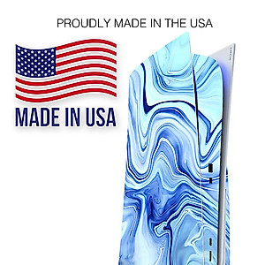 ITS A Skin Skins Compatible with Sony Playstation 5 Console Disc Edition - Protective Decal Overlay Stickers wrap Cover - Blue Marble Rocks Glass