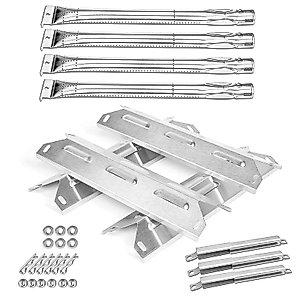 Hisencn Grill Parts Kit for Kenmore 146.34611410, 146.46372610 146.23673310 146.34461410 146.10016510 146.16198211 146.46366610 146.16142210 146.1001751 146.4636561 Grill Burner, Heat Plate, Crossover